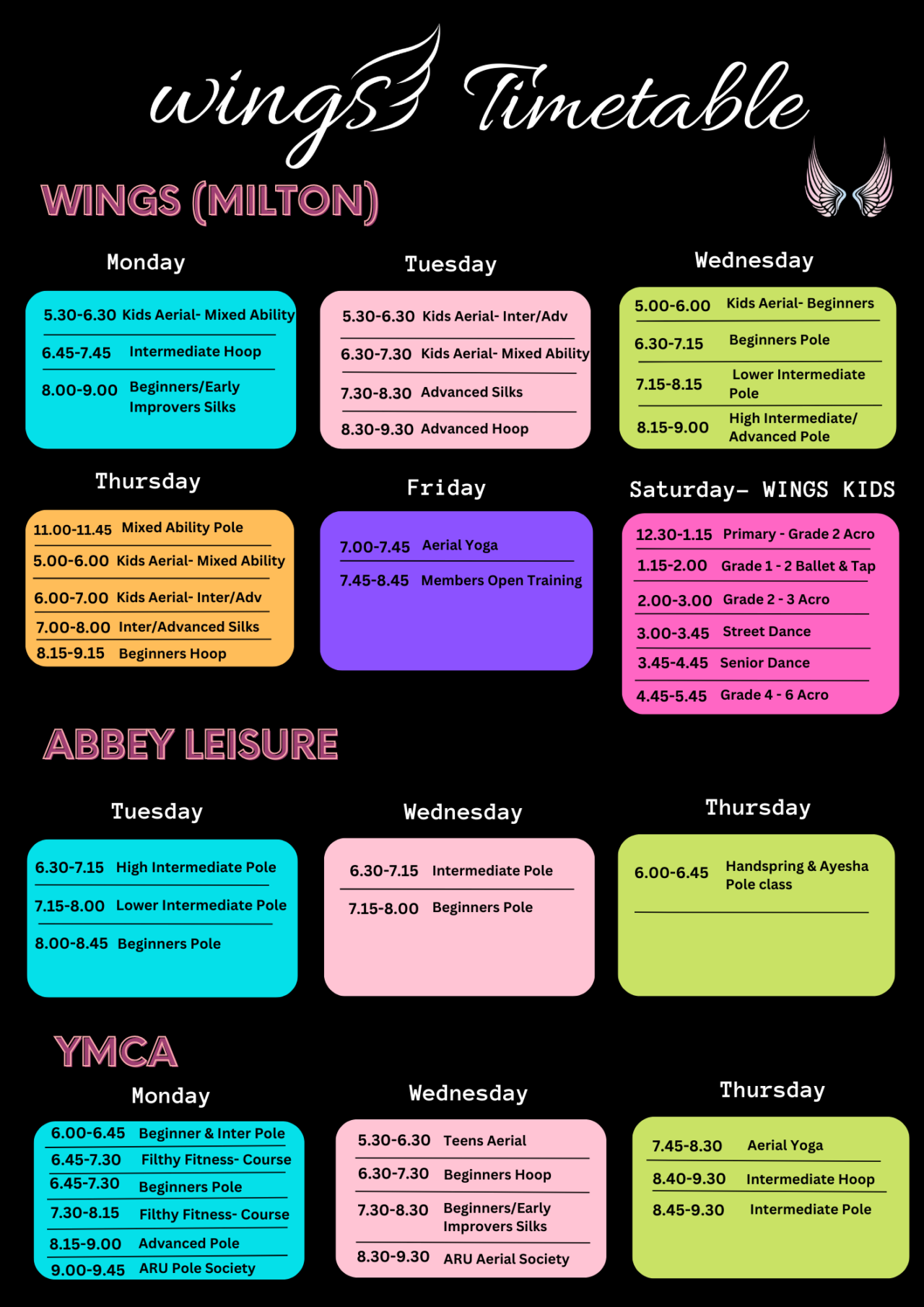 What’s on | Wings Studio Limited
